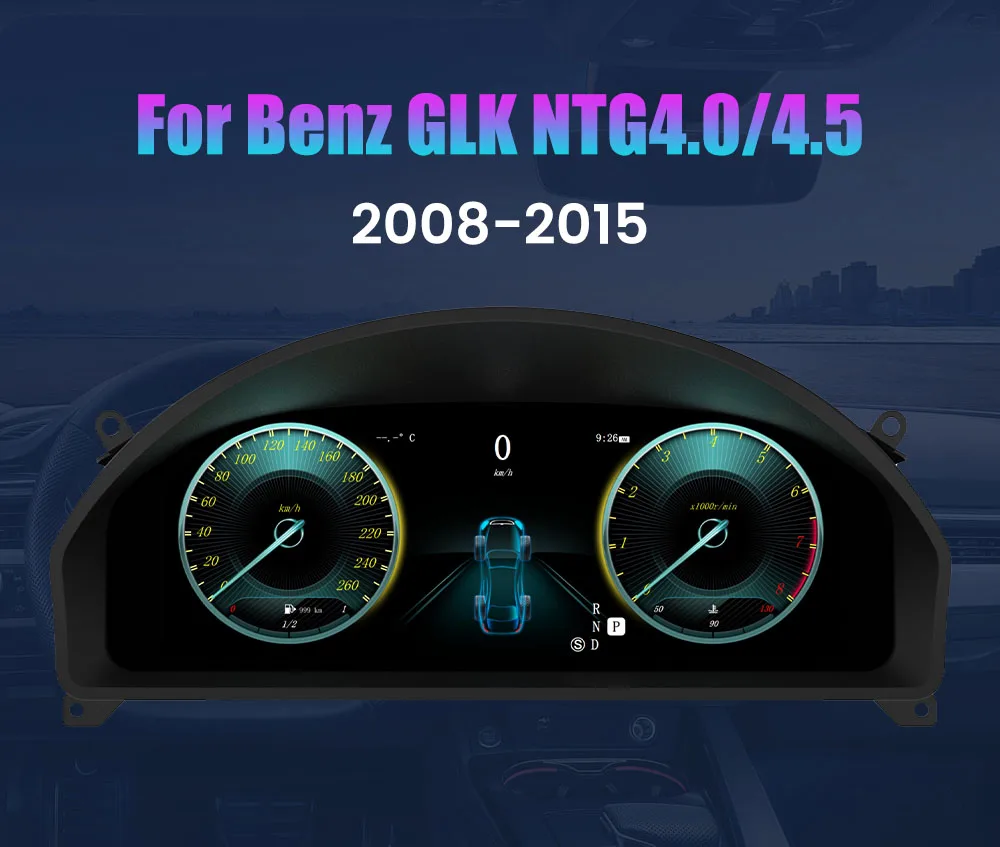 Mercedes C Class W204 Digital Gauge Cluster 2008–2010 | 12.3″